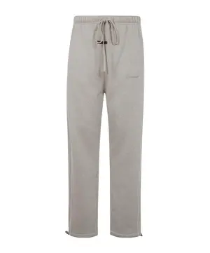 Fear Of God Logo Embroidered Fleece Sweatpants - Gray