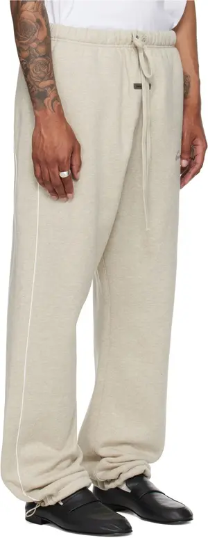 Fear Of God Logo Embroidered Fleece Sweatpants - Gray