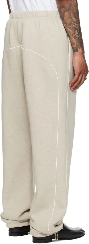 Fear Of God Logo Embroidered Fleece Sweatpants - Gray