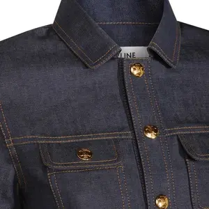 Celine Mini Dress In Raw Wash Denim