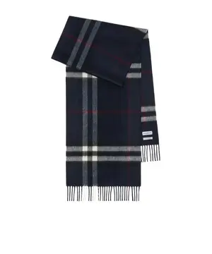 Burberry Giant Check Cashmere Scarf - Black