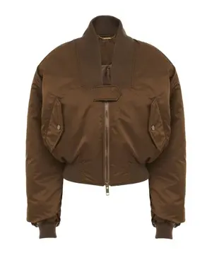 Chloé Bomber Jacket - Authentic Brown