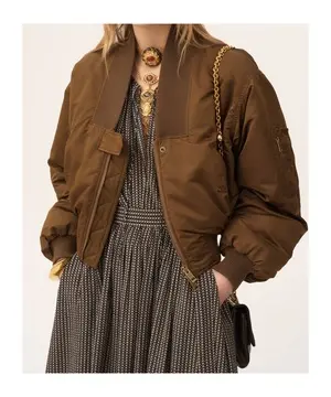 Chloé Bomber Jacket - Authentic Brown