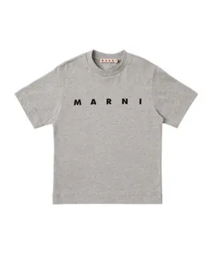 Marni Cotton Logo T-shirt - Gray