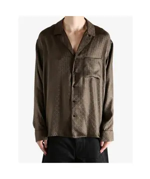 Saint Laurent Collared Long-sleeve Shirt