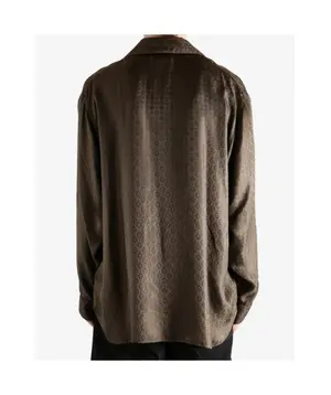 Saint Laurent Collared Long-sleeve Shirt