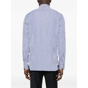 TOM FORD Striped-pattern Button-fastening Shirt - Blue