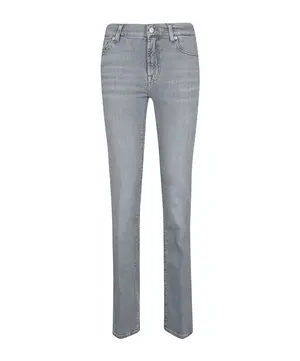 7 For All Mankind Belt Loop Jeans - Gray
