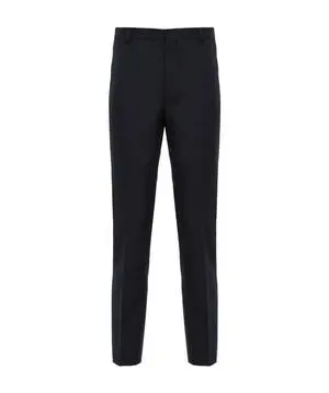 Prada Wool Blend Slim Fit Trousers - Blue