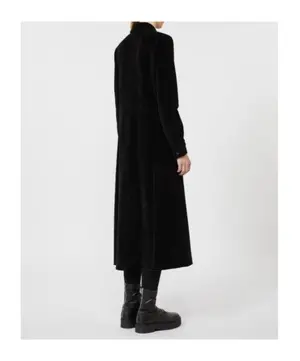 Max Mara Long Sleeve Collared Dress With Button Detail