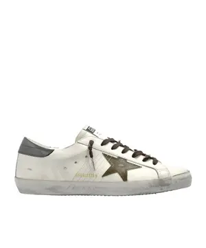 GOLDEN GOOSE Super Star Lace-up Sneakers - Gray