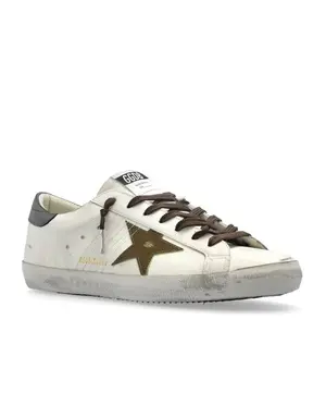GOLDEN GOOSE Super Star Lace-up Sneakers - Gray