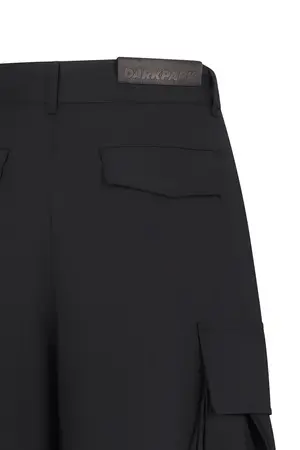 DARKPARK Cargo Trousers With Belt Loops - Black
