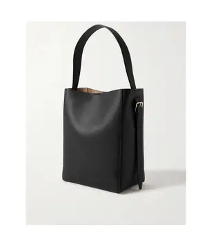 VALEXTRA Open Top Mini Bucket Bag - Black