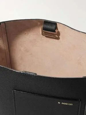 VALEXTRA Open Top Mini Bucket Bag - Black