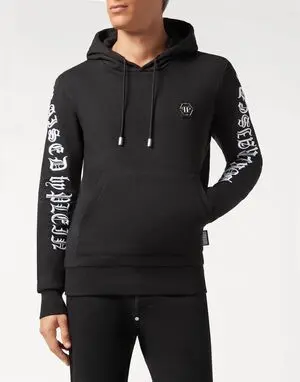 Philipp Plein Embellished Logo Hoodie