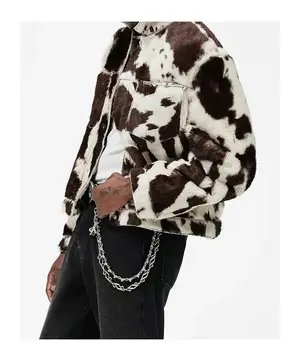 REPRESENT Patterned Zip Jacket - Black