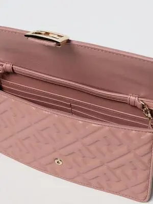 Fendi Baguette Ff Embossed Wallet - Pink