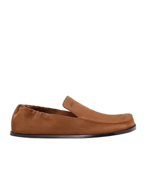 Loewe Deconstructed Moccasins - Chocolate