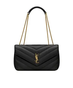 Saint Laurent Loulou Medium Shoulder Bag - Black