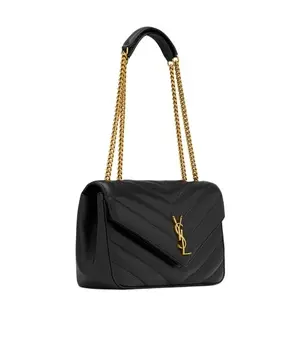 Saint Laurent Loulou Medium Shoulder Bag - Black