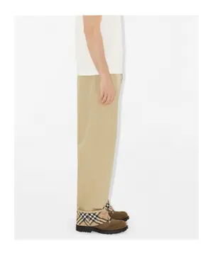 Burberry Vintage Checked Turn-up Hem Trousers