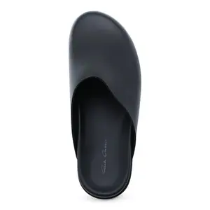 Rick Owens Round Toe Slip-on Sandals - Black