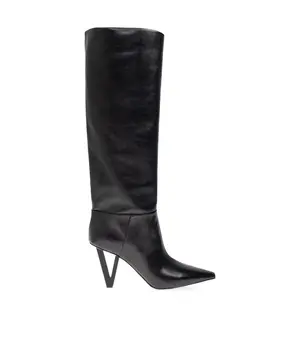 Versace Pointed-toe High Heel Boots