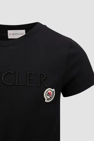 Moncler Embroidered Logo Crewneck T-shirt