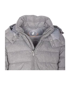 SAVE THE DUCK Hooded Down Coat With Quilted Design