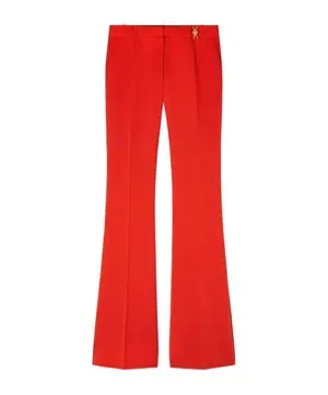 Versace Tailored Flare Trousers With Medusa '95 Hardware - Red