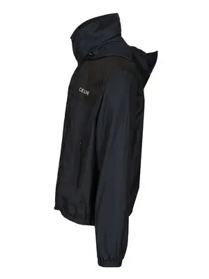 Celine Windbreaker In Nylon - Navy