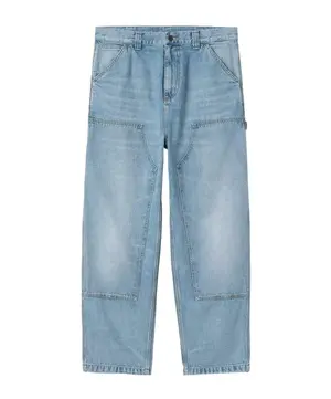 Carhartt Work In Progress Double Knee Denim Trousers - Blue