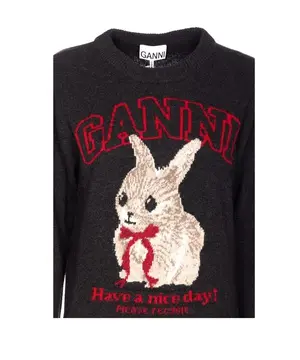 GANNI Graphic Knitted Sweater