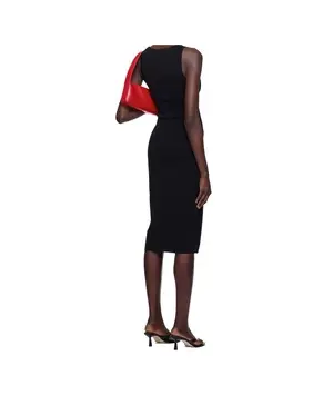 TOTEME Ribbed Sleeveless Midi Dress - Black