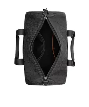 COACH Signature Jacquard Theo Duffle Bag - Black