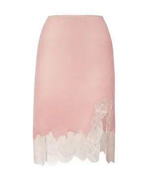 Fendi Lace Detailed Midi Skirt