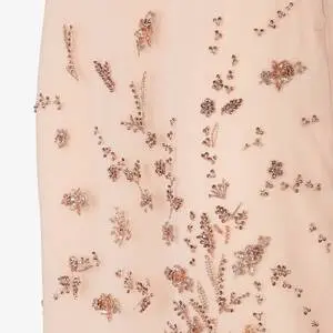 Fendi Embellished Floral Midi Tulle Skirt
