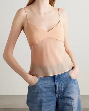Ulla Johnson Silk Chiffon Bandeau Top