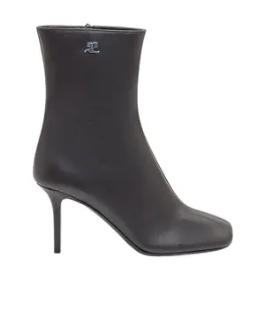 COURREGES Square Toe Ankle Boots