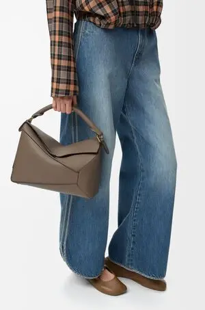 Loewe Medium Puzzle Edge Bag In Soft Grained Calfskin - Multicolor