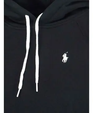 Polo Ralph Lauren Embroidered Logo Hoodie - Black