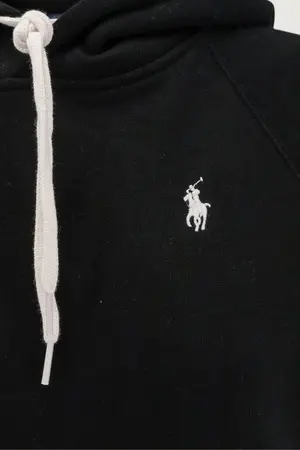 Polo Ralph Lauren Embroidered Logo Hoodie - Black