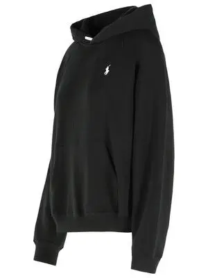 Polo Ralph Lauren Embroidered Logo Hoodie - Black