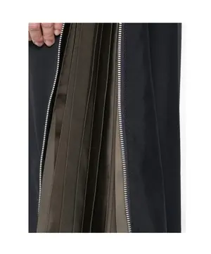 Sacai Panelled Pleated Midi Skirt