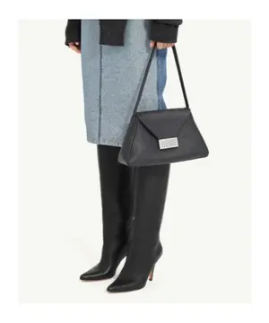 MAISON MARGIELA Numeric Logo Plaque Clutch Bag
