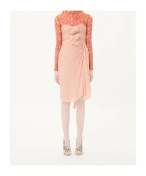 Valentino Garavani Lace-embellished Midi Dress