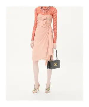 Valentino Garavani Lace-embellished Midi Dress