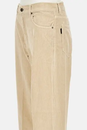 HAIKURE Corduroy Wide-leg Pants - Nude