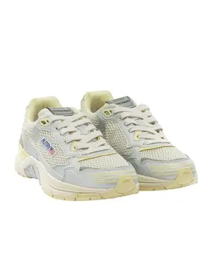 AUTRY Hyperway Low-top Sneakers With Jacquard Logo - Grey